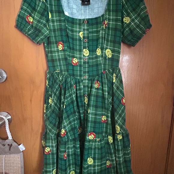 Hot Topic | Other | Shrek Fiona Plaid Tiered Dress | Poshmark